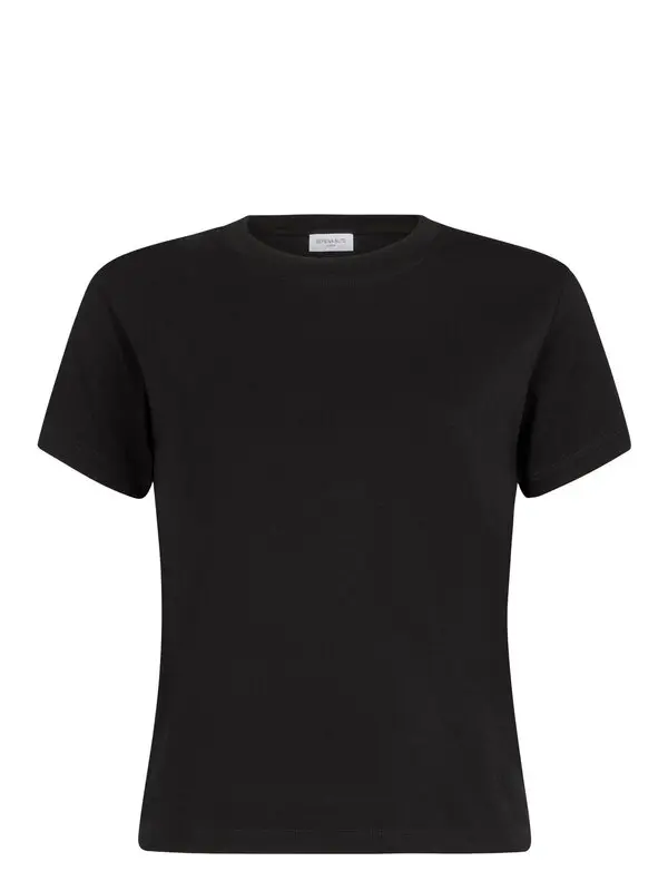 Serena Bute Classic Cotton Short Sleeve T-shirt - Black