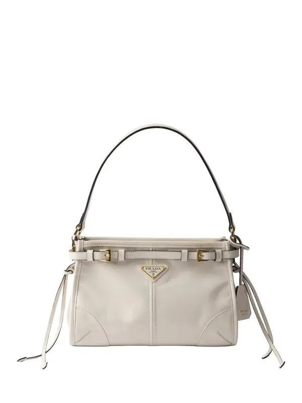 Prada Bonnie Small Leather Handbag - White