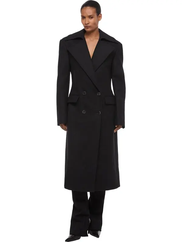 Helmut Lang Sculptural Coat - Black