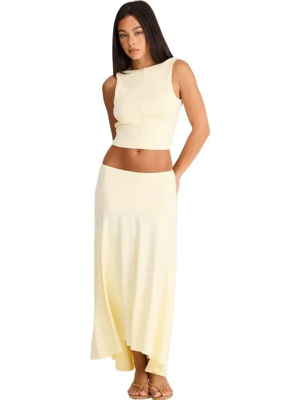 SASHA THERESE Talia Maxi Skirt - Butter
