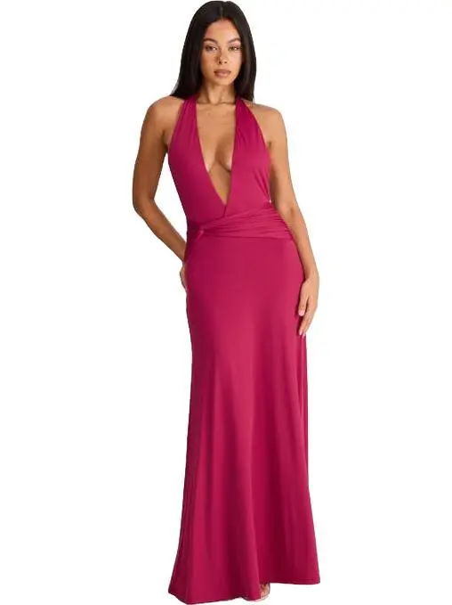 SASHA THERESE Antoinette Maxi Dress - Berry