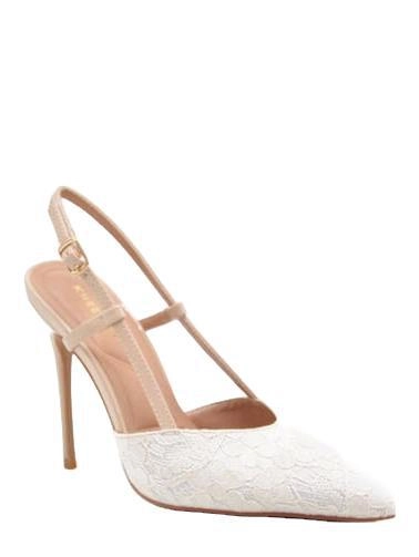 KNEETOES Violetta Stilettos - White