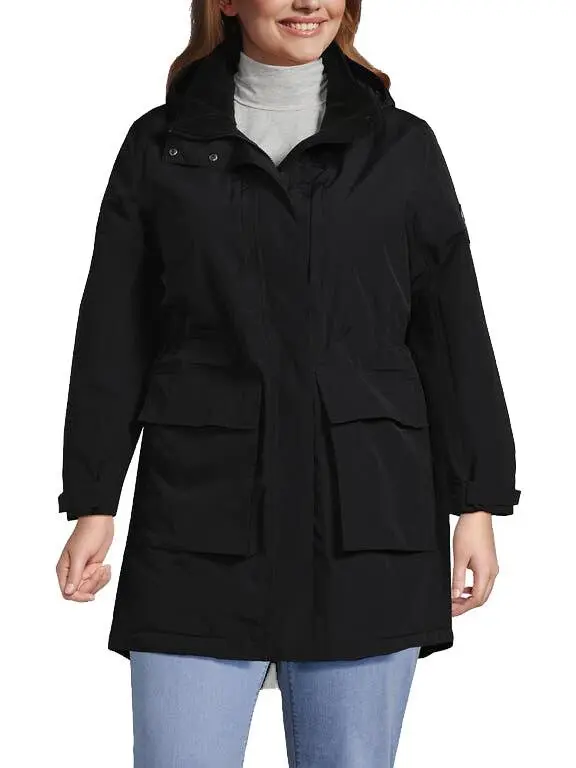LANDS' END Squall Waterproof Insulated Parka - Black