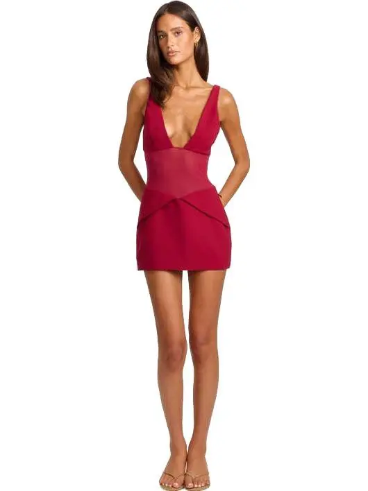 SASHA THERESE Juno Mini Dress - Red