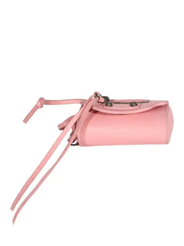 Balenciaga Arena Lambskin Lipstick Holder Case - Pink