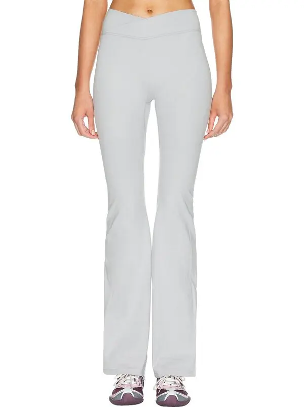 437 The V Flare Leggings - Heather Grey