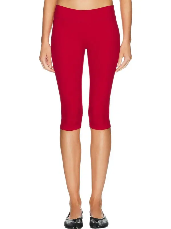 437 The Micro Capri Legging - Scarlet