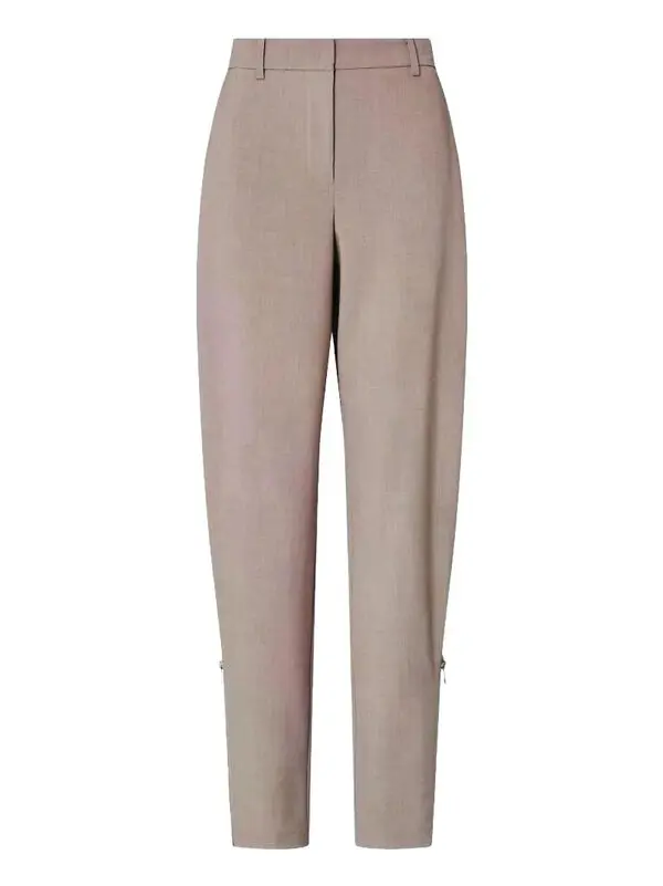Liu Jo Mélange Trousers With Zipper - Neutrals