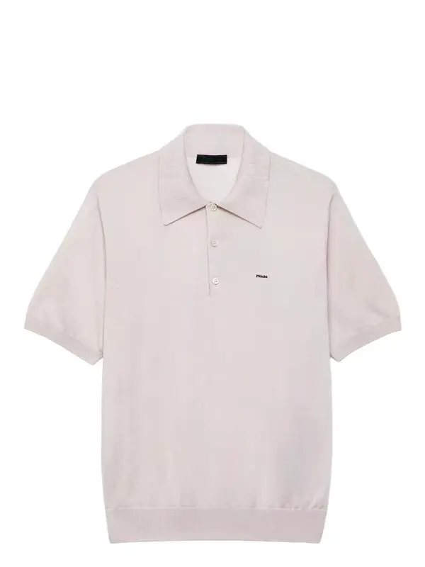 Prada Superfine Wool Polo Shirt - White