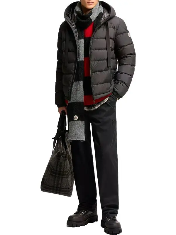 Moncler Padded Hooded Jacket - Black