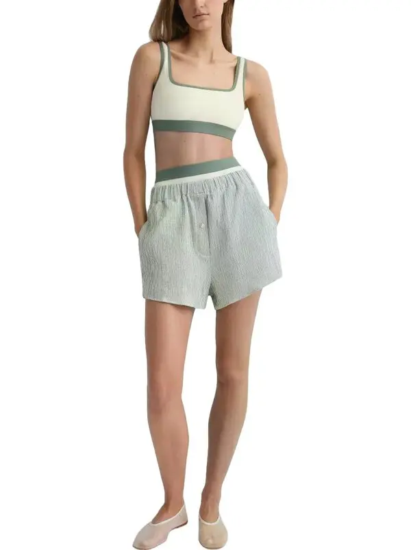 Bondi Born Finn Striped Shorts - White