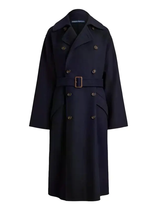 Polo Ralph Lauren Double-breasted Trench Coat - Blue