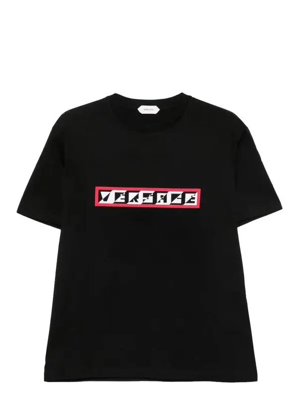 Versace Logo-print T-shirt - Black