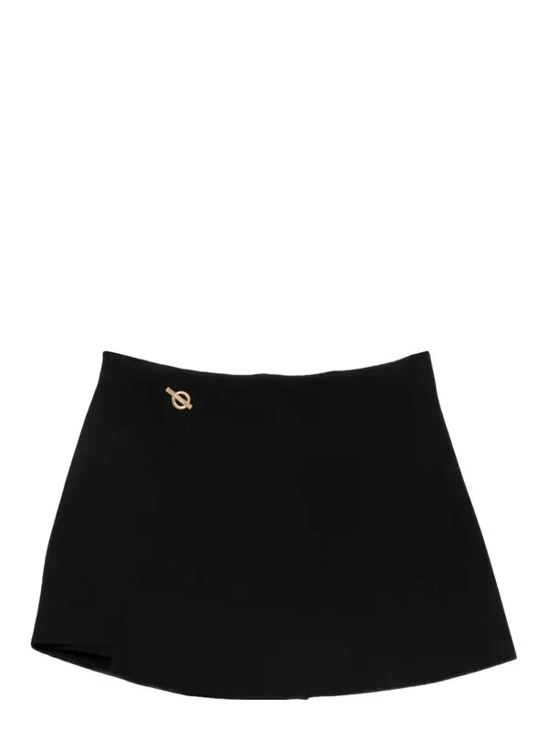Cult Gaia Remia Wrap Mini Skirt - Black