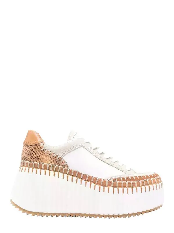 Chloé Platform Sneakers - White