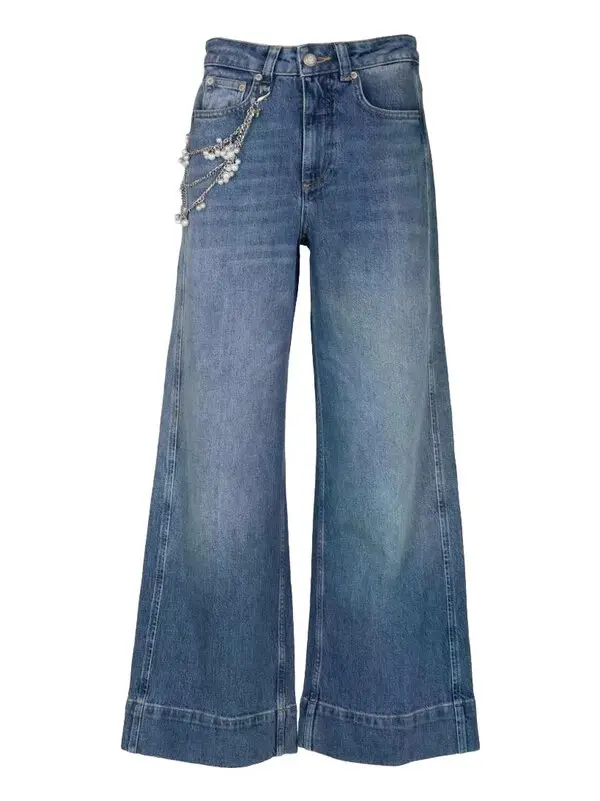 Cinq À Sept Betsy Chain-detail Jeans - Blue