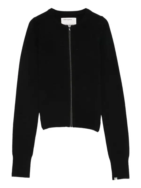 Extreme Cashmere Zip-up Cardigan - Black