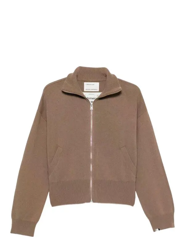 Extreme Cashmere Zip-up Cardigan - Brown