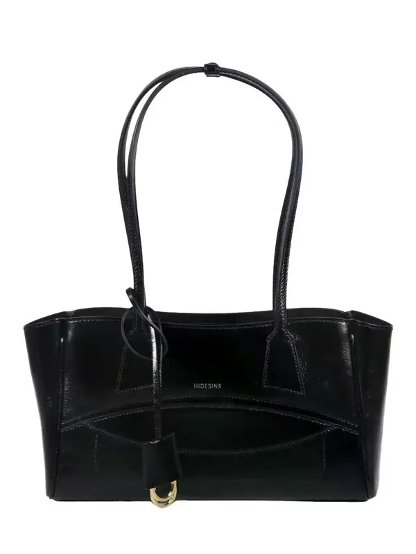 HIDESINS Basset Leather Shoulder Bag - Black