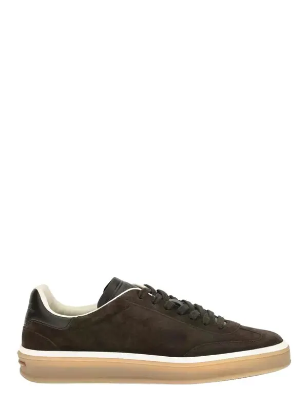 Loro Piana Tennis Walk Suede Sneakers - Brown