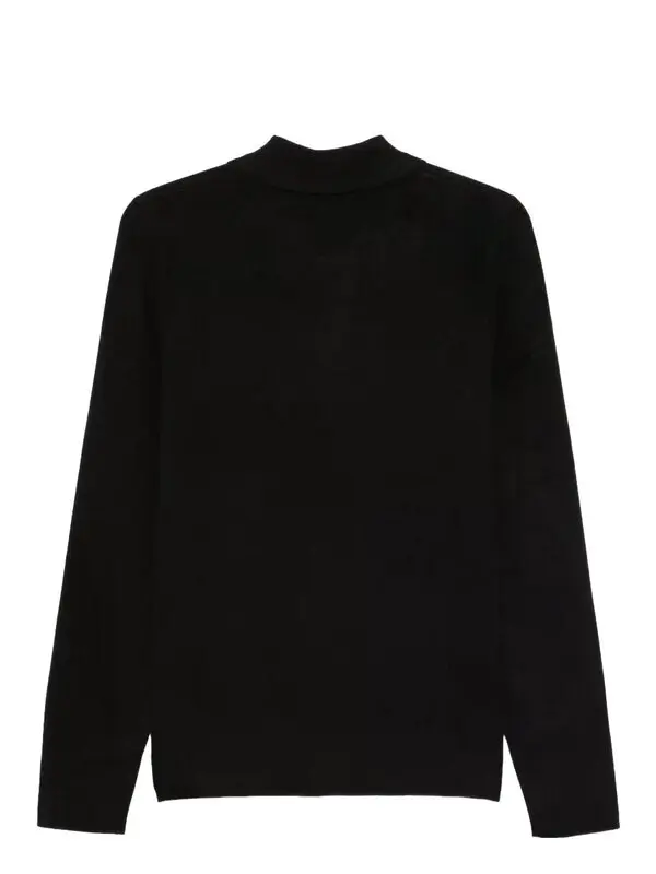Karl Lagerfeld Zip-up Chest Pocket Pullover - Black