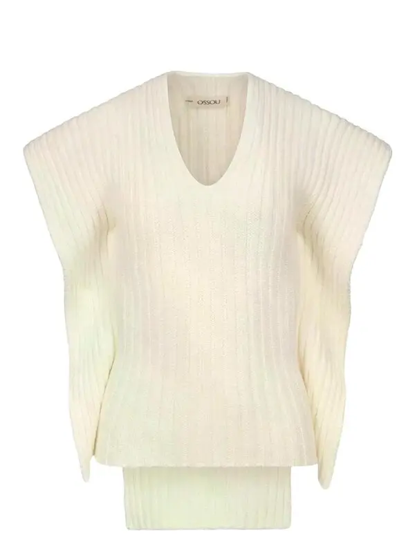 Ossou Greer Ribbed-knit Tank - Neutrals