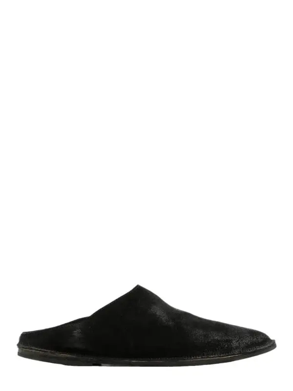 Marsèll Distressed Effect Slip-on Mules - Black