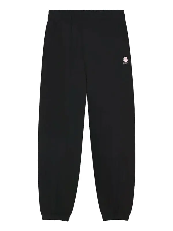 FINGERCROXX Logo Patch Track Pants - Black
