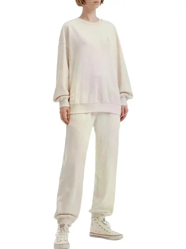FINGERCROXX Logo Embroidered Track Pants - Neutrals