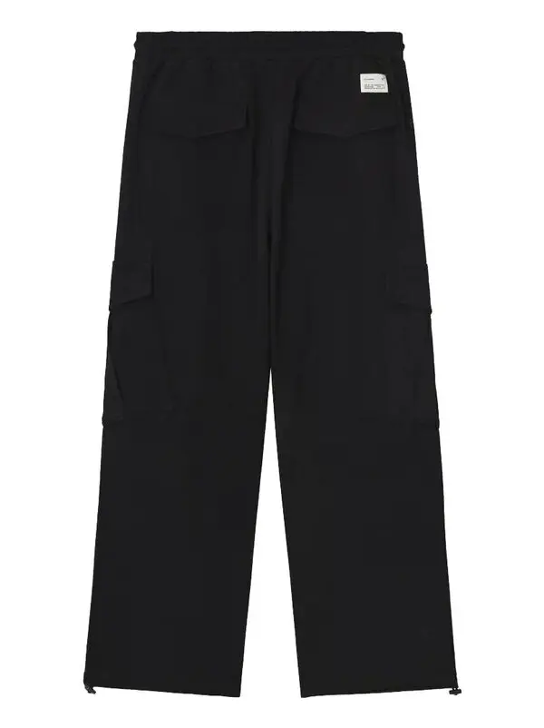FIVE CM Cargo Pants With Elasticated Drawstring Waistband - Black