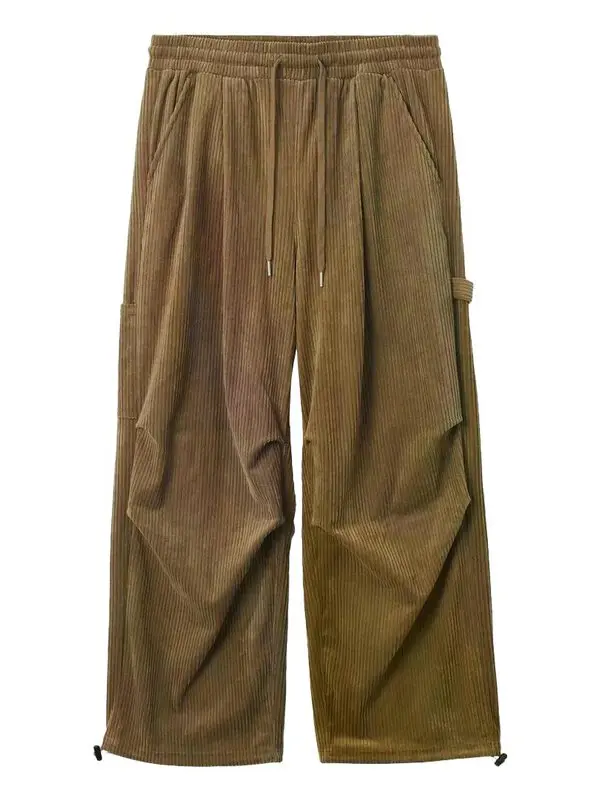 FIVE CM Corduroy Drawstring Trousers - Brown
