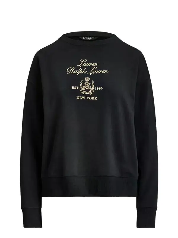 Ralph Lauren Logo-print Crewneck Sweatshirt - Black
