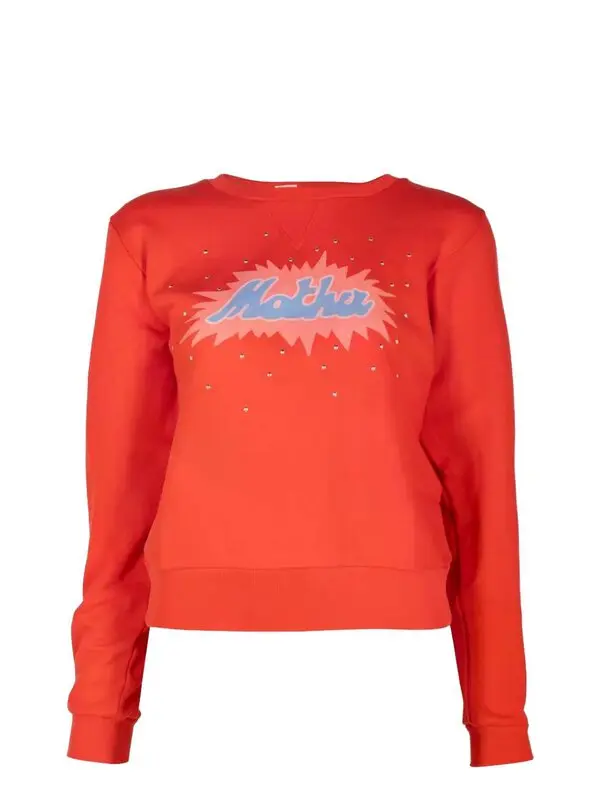 MOTHER The Dorito Camper Logo-print Sweatshirt - Red