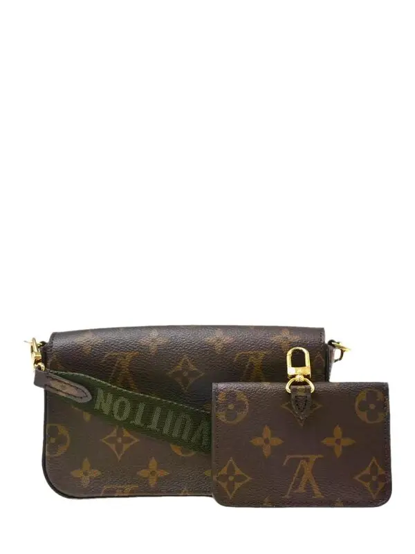 LOUIS VUITTON 2010-2020s Félicie Strap & Go Monogram Shoulder Bag - Brown