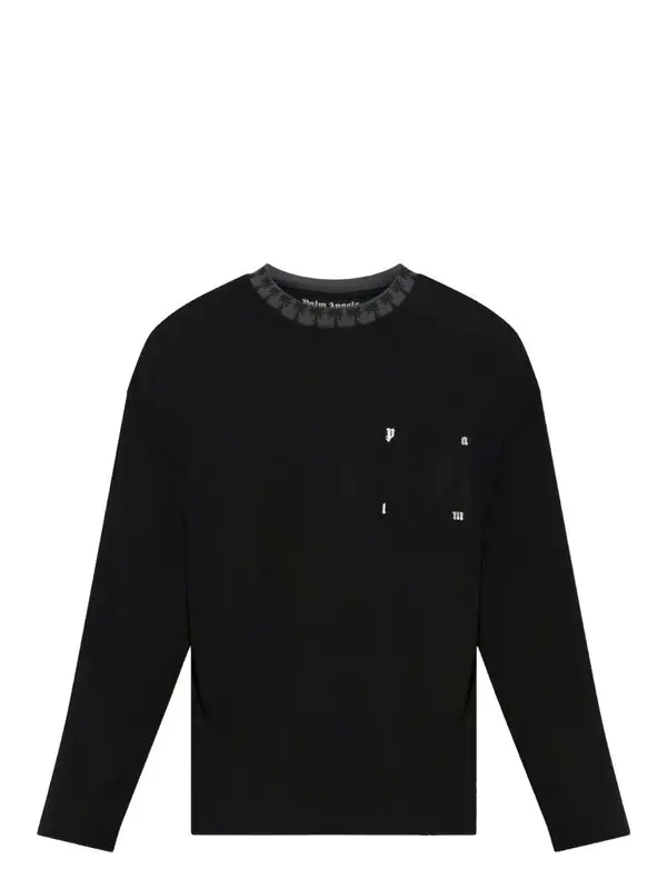 Palm Angels Palm Rib Regular Tee L/s - Black