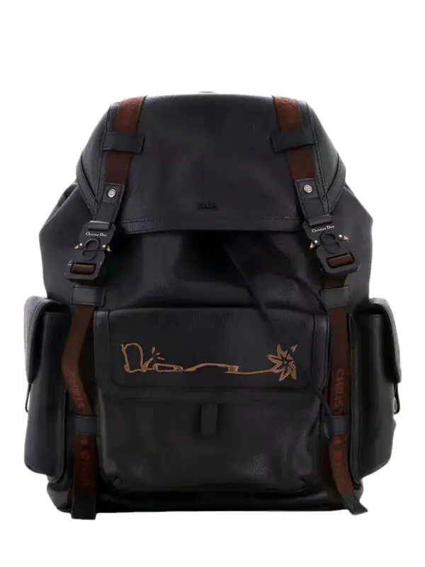 Dior Leather Backpack - Black