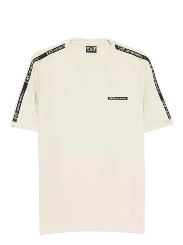 EA7 Logo Series Short-sleeve T-shirt - Neutrals