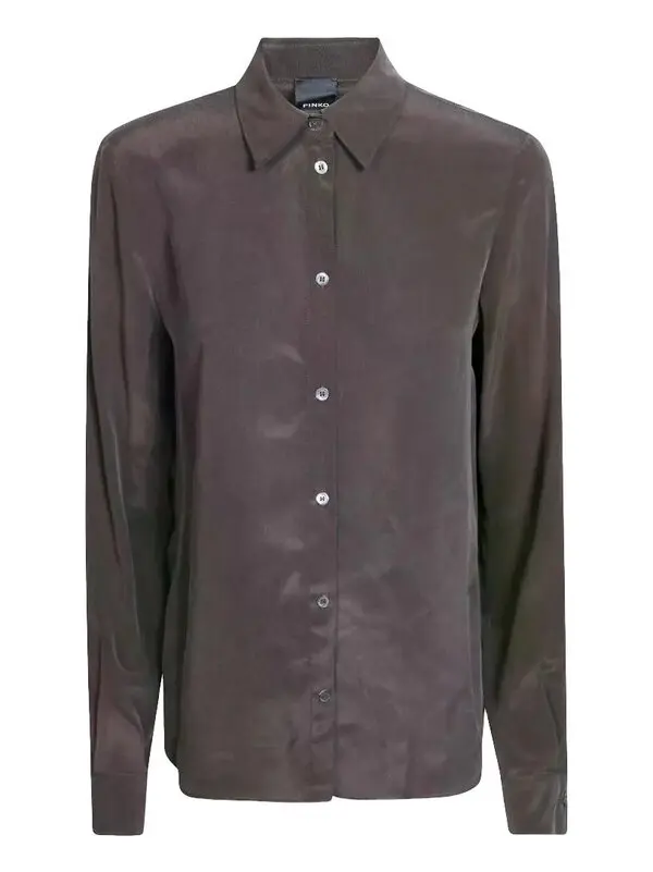 Pinko Crepe Shirt - Brown