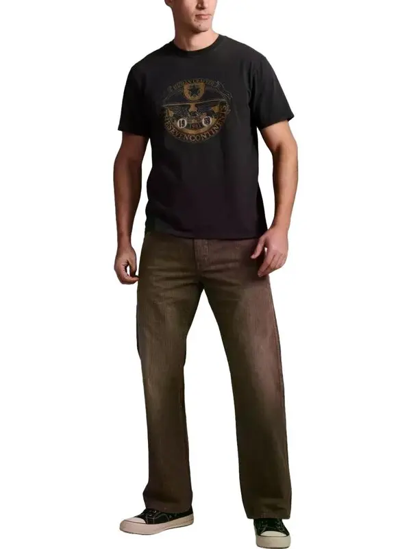 SEVEN Pinstripe-pattern Straight-leg Trousers - Brown