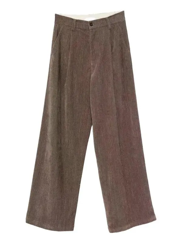 ELEH Pleated Trousers - Brown