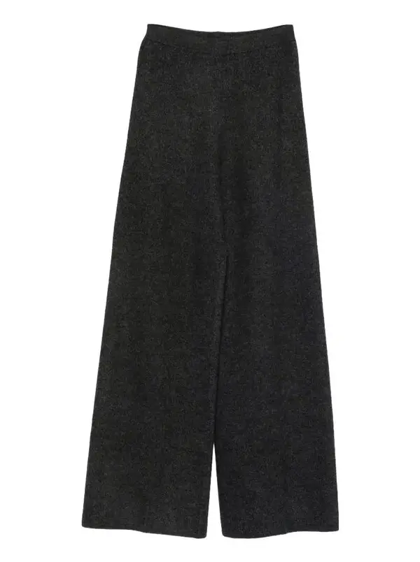 SEMICOUTURE Wide-leg Virgin Wool Trousers - Grey