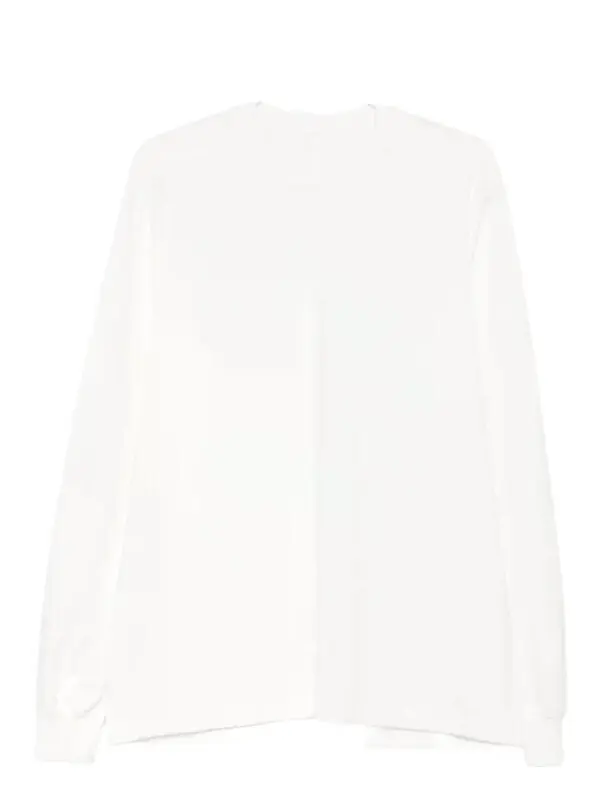Rick Owens Long-sleeve Cotton T-shirt - White