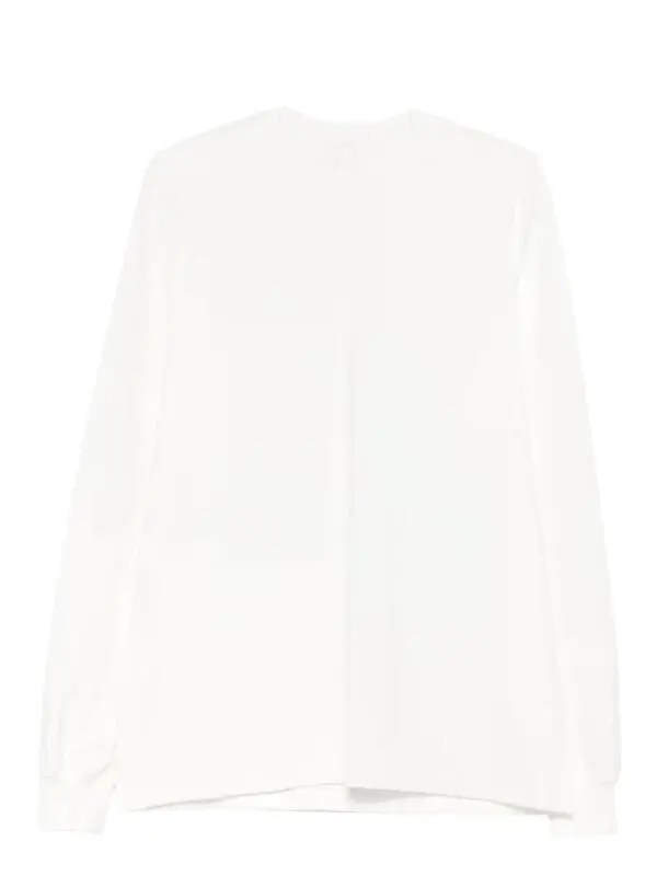 Rick Owens Long-sleeve Cotton T-shirt - White