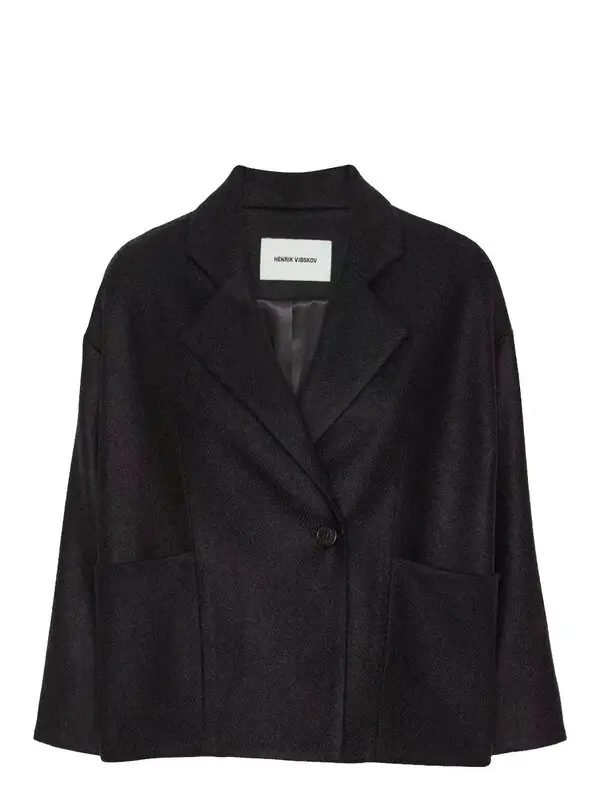 Henrik Vibskov Shady Notched-lapel Jacket - Black