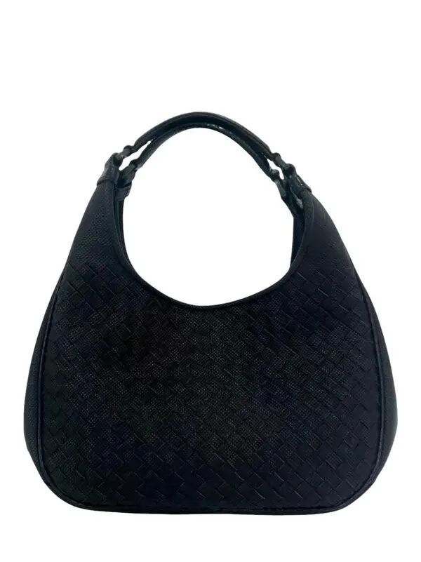 Bottega Veneta Pvc Intrecciato Campana Shoulder Bag - Black