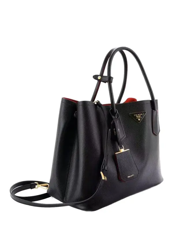 Prada Saffiano Leather Tote Bag - Black