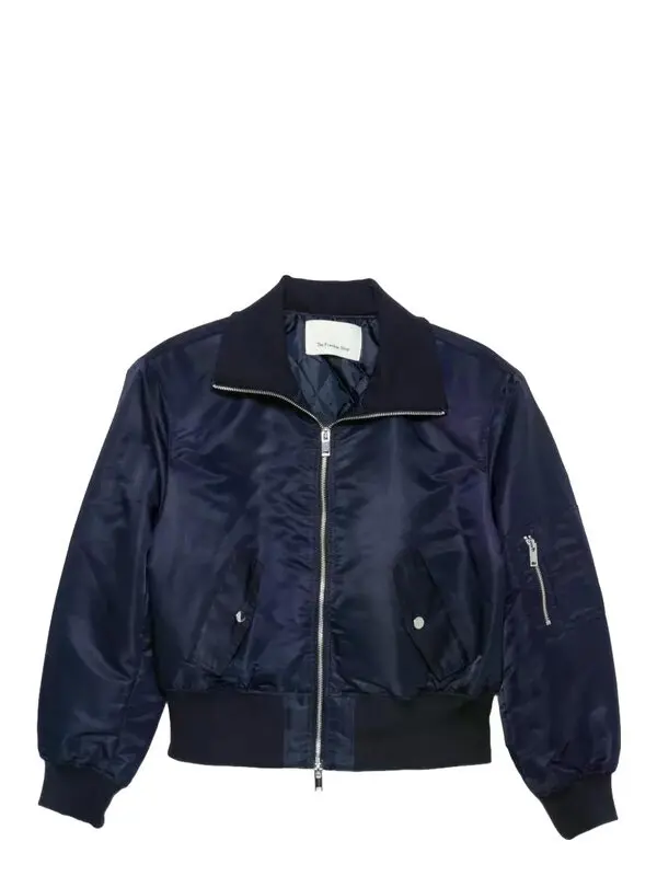 THE FRANKIE SHOP Storm Zip-up Bomber Jacket - Blue