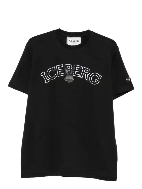Iceberg Logo-patch T-shirt - Blue