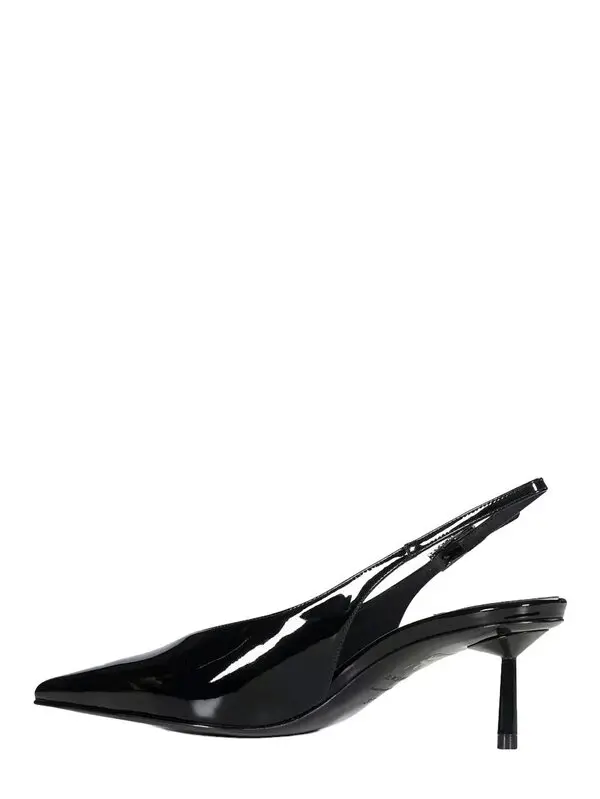 LE SILLA Embellished Buckle Slingback Pumps - Black