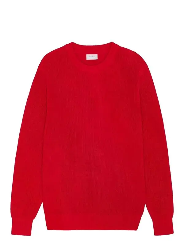 LES DEUX Samba Ribbed Knit Sweater - Red